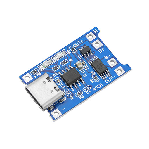 ماژول شارژ باتری لیتیوم TP 4056 سوکت Type C - دکتر الکترونیک